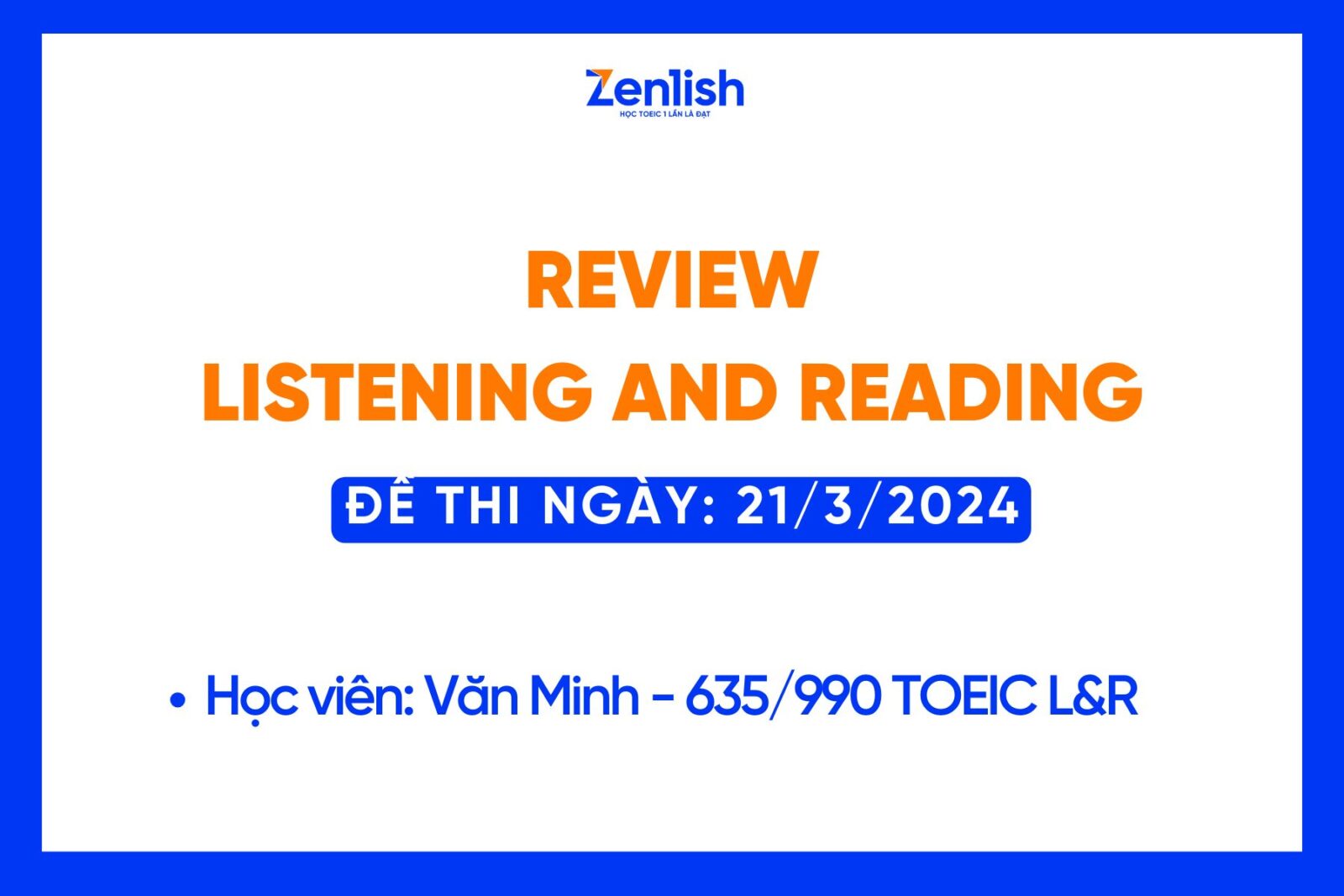 Review đề thi - Zenlish